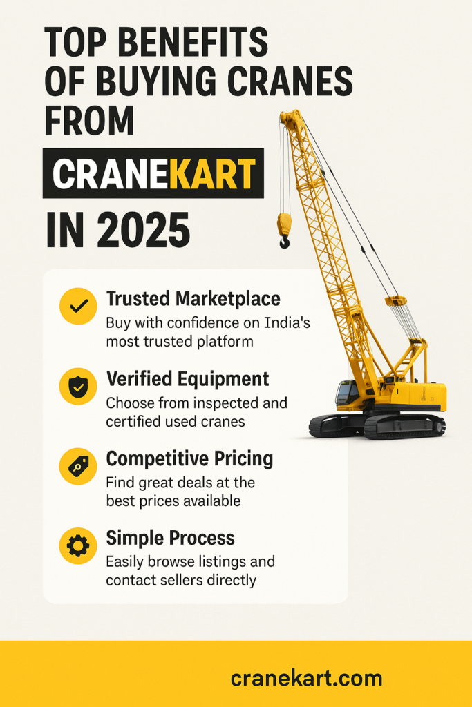 Buy Cranes from CraneKart |India’s Trusted Crane Platform in 2025